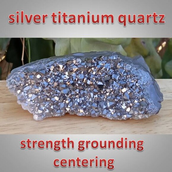 Accents | Silver Titanium Quartz Chunk 1 Strength Grounding Centering ...